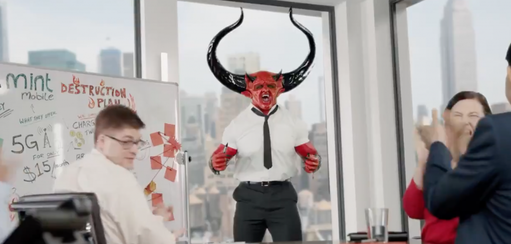 Ryan Reynolds Introduces ‘Match Devil’ to Mint Mobile Ads - Global ...