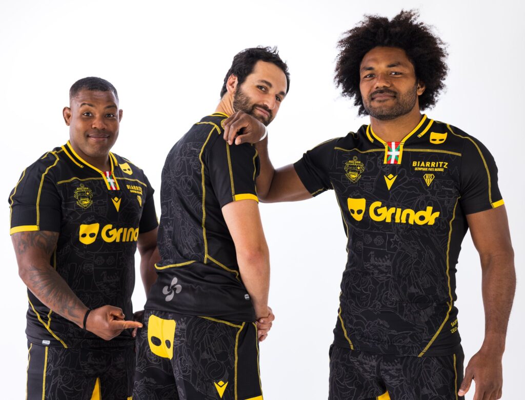 Grindr Announces Kit Sponsorship Deal With French Rugby Club Biarritz ...
