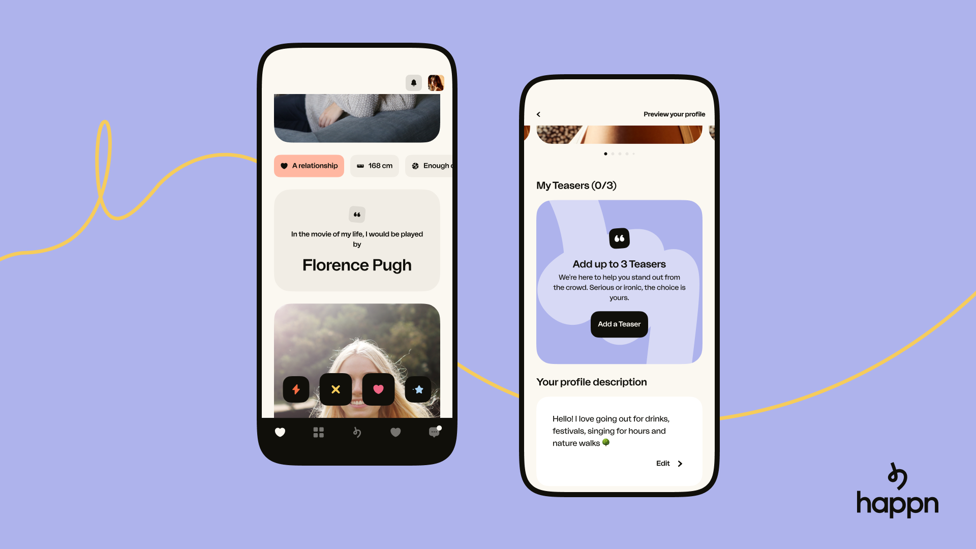 happn Adds New Profile ‘Teasers’ - Global Dating Insights